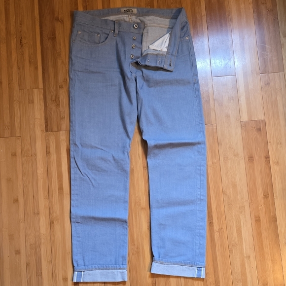 Naked & Famous Denim | Jeans | Naked Famous Selvedge Sky Blue Weird Guy ...